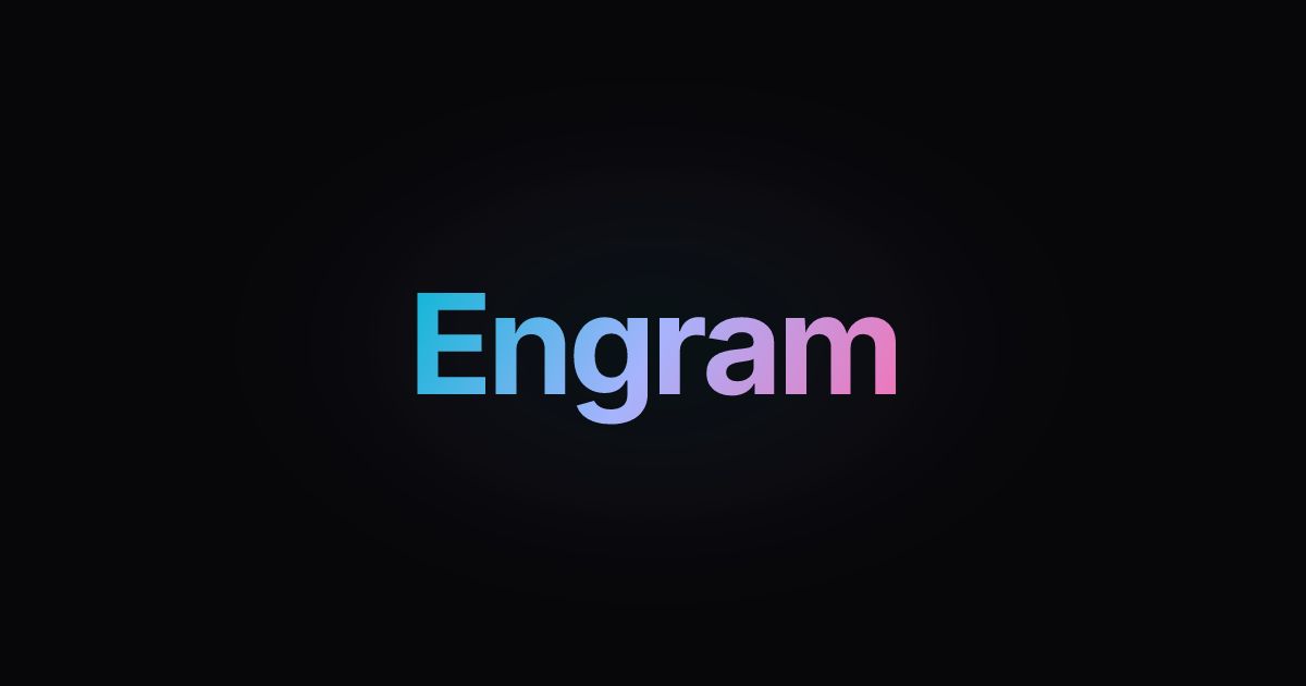 Engram — Persistent Memory for Claude Code, Cursor & AI Agents | MCP Server
